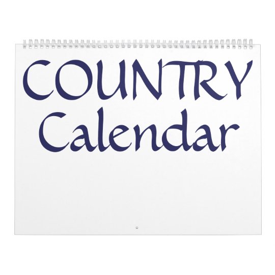 Country calendar | Zazzle.com
