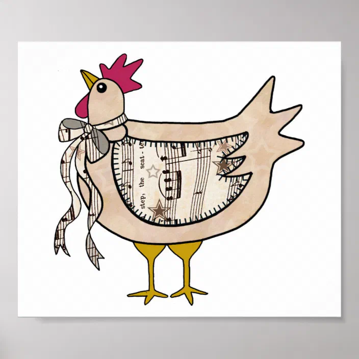 Country Chicken Poster | Zazzle