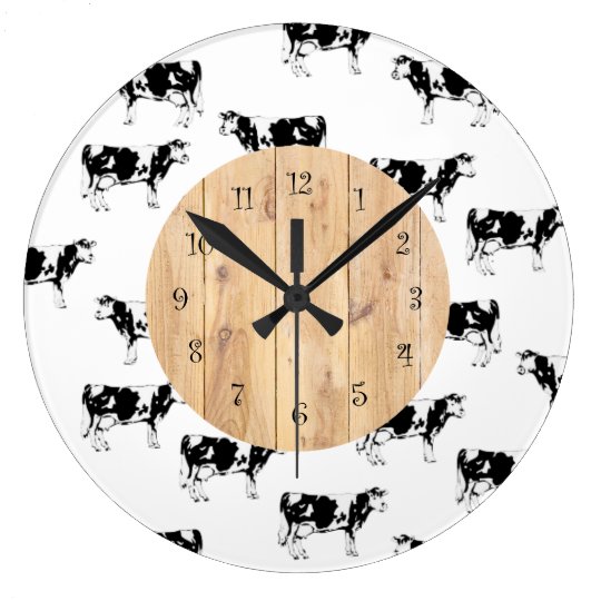 Country Cow Kitchen Wall Clocks | Zazzle.com
