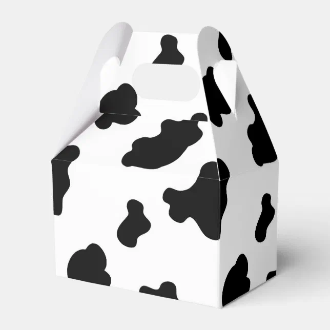 Country cow pattern party favor box | Zazzle