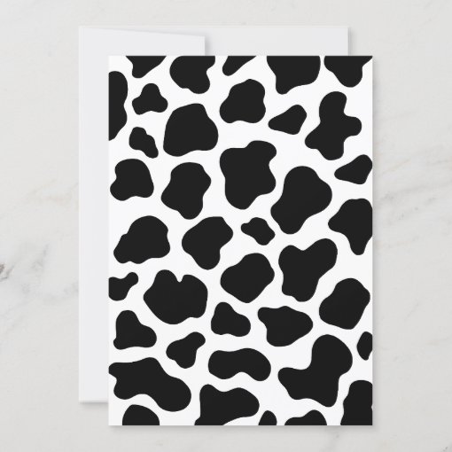 Country Cow Print Cow Themed Wedding Save The Date Invitation | Zazzle