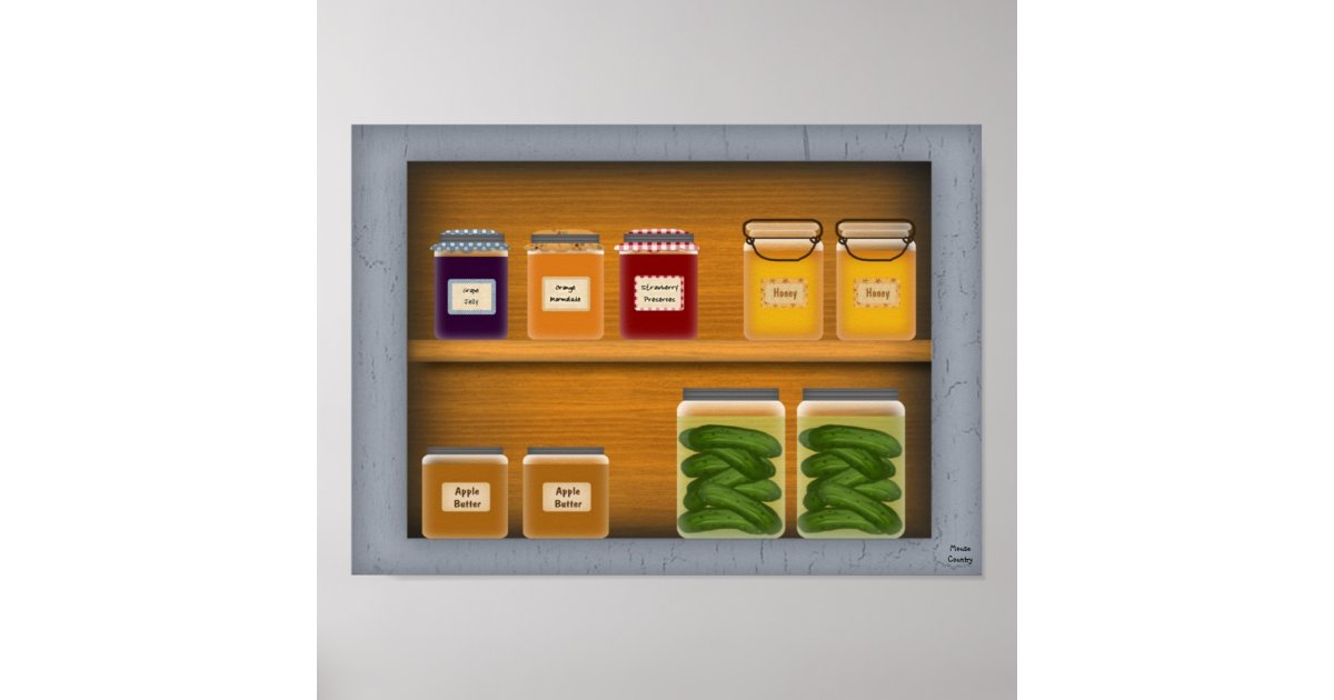 Country Cupboard Poster | Zazzle