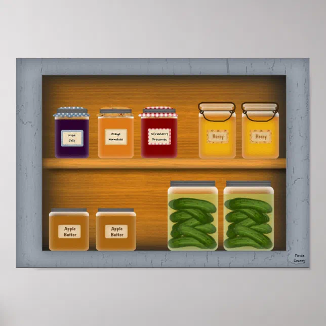 Country Cupboard Poster | Zazzle