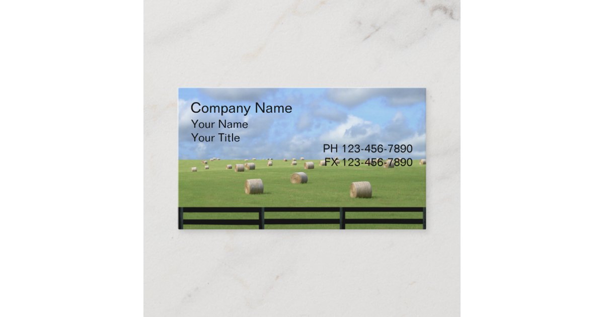Country Farm Land Business Card | Zazzle