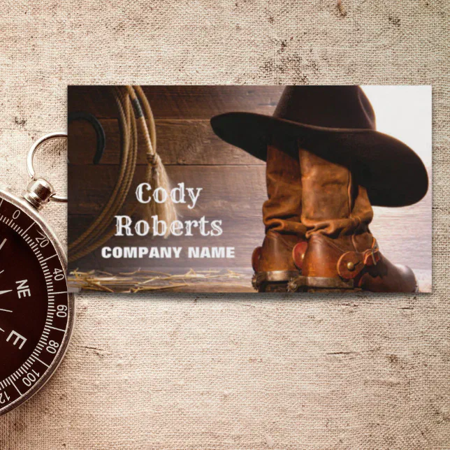 country farm rancher equestrian cowboy western business card | Zazzle