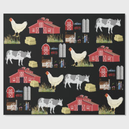 Country Farm Wrapping Paper | Zazzle