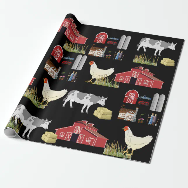 Country Farm Wrapping Paper | Zazzle