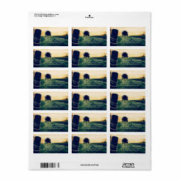 Country Field Fence Post Address Labels | Zazzle