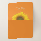 Country Floral Sunflowers Orange File Folder | Zazzle