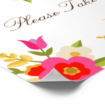 Country Flowers Party Favor Poster | Zazzle