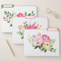 Country Flowers | Watercolor Floral Custom Design File Folder | Zazzle