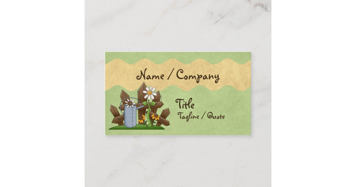 Country Gardener Business Card | Zazzle