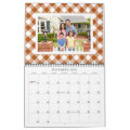 Country Gingham Photo Calendar | Zazzle