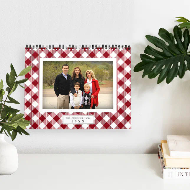 Country Gingham Photo Calendar | Zazzle