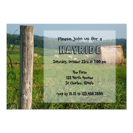 Country Hayride Invitation | Zazzle.com