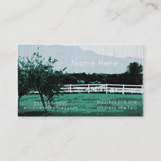 Country Illustration Business Card | Zazzle