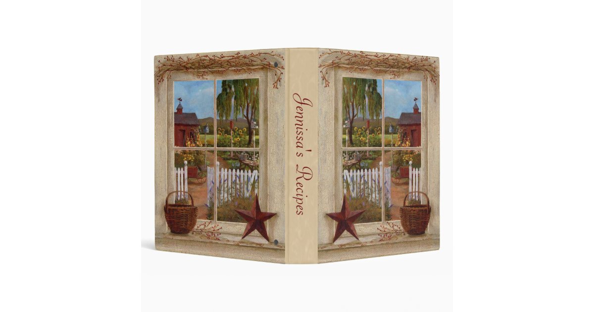 Country Kitchen Binder | Zazzle