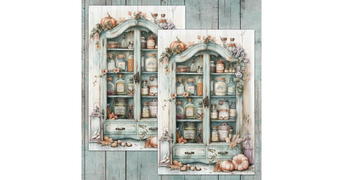 COUNTRY KITCHEN PANTRY DECOUPAGE TISSUE PAPER | Zazzle