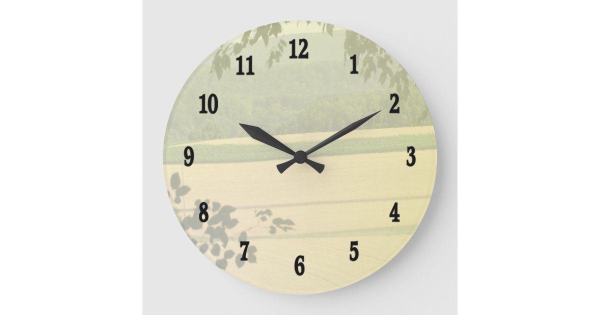 Country Land Wall Clock | Zazzle