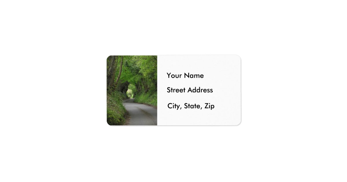 Country Lane Address Labels | Zazzle