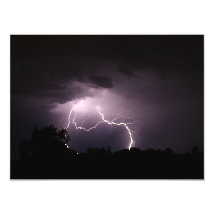 Country Lightning Storm Photo | Zazzle