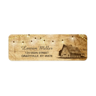 Western Return Address Labels | Zazzle
