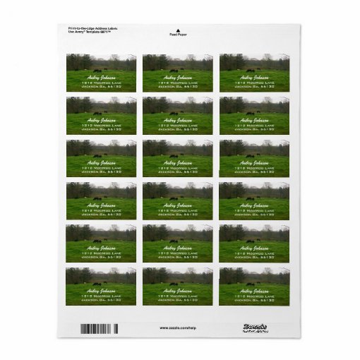 Country Living Address Labels | Zazzle