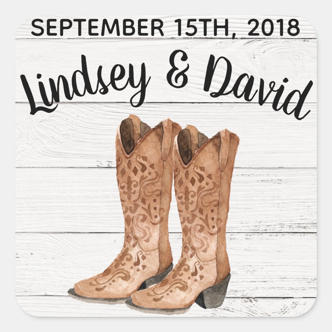 Country Love Western Rustic Stickers | Zazzle