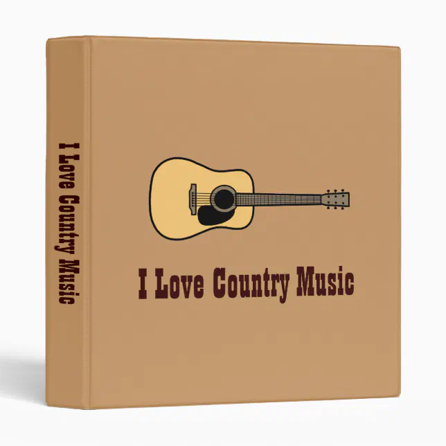 Country Music Binder | Zazzle