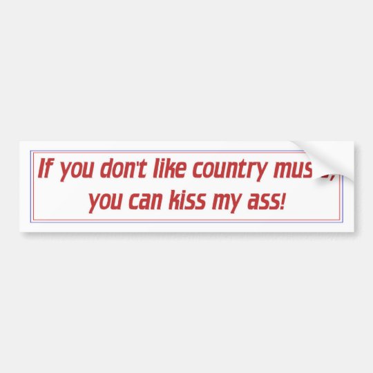 Country Music Bumper Sticker | Zazzle.com
