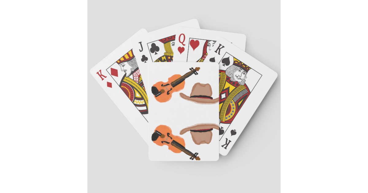 Country Music playing cards | Zazzle