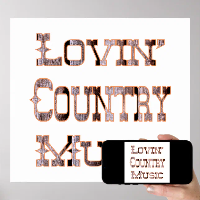 Country Music Poster | Zazzle