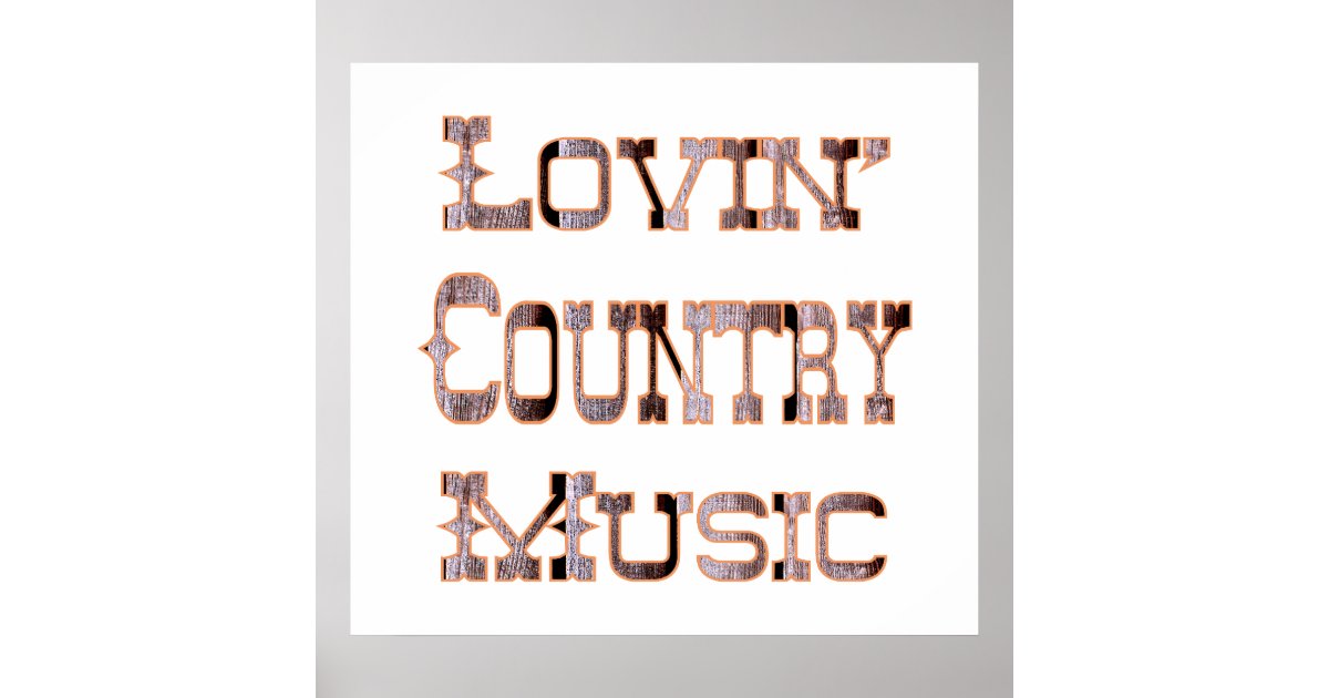 Country Music Poster | Zazzle