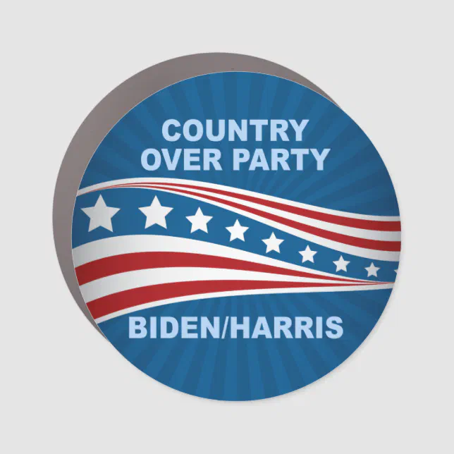 Country Over Party Biden Harris Car Magnet | Zazzle