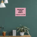 Country Over Party Stand Up to Trump Protest Poster | Zazzle