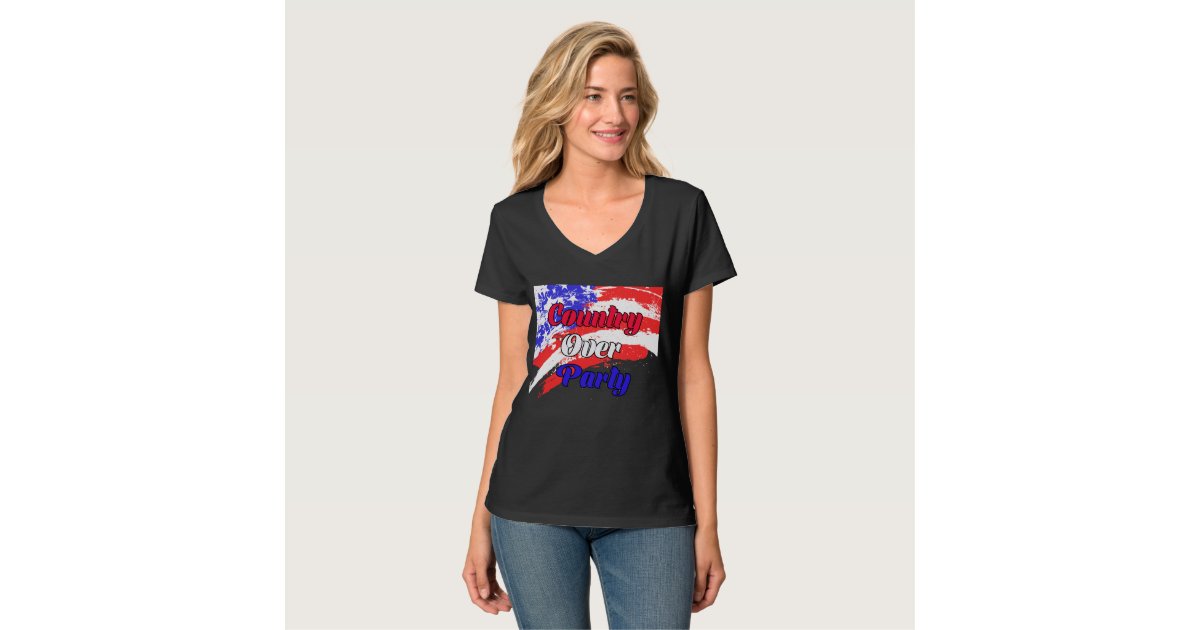 Country Over Party T-Shirt | Zazzle
