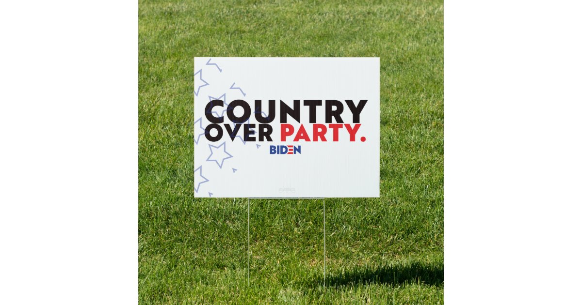 Country Over Party Yard Sign DS | Zazzle
