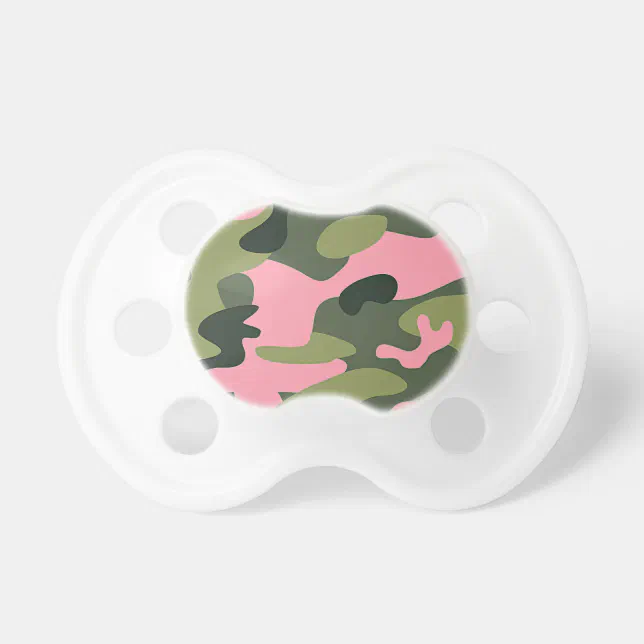 Country Pink Green Army Camo Camouflage Pacifier | Zazzle