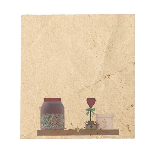 Country Primitives Notepad | Zazzle