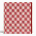Country Red & White Gingham Recipe Cookbook 3 Ring Binder | Zazzle