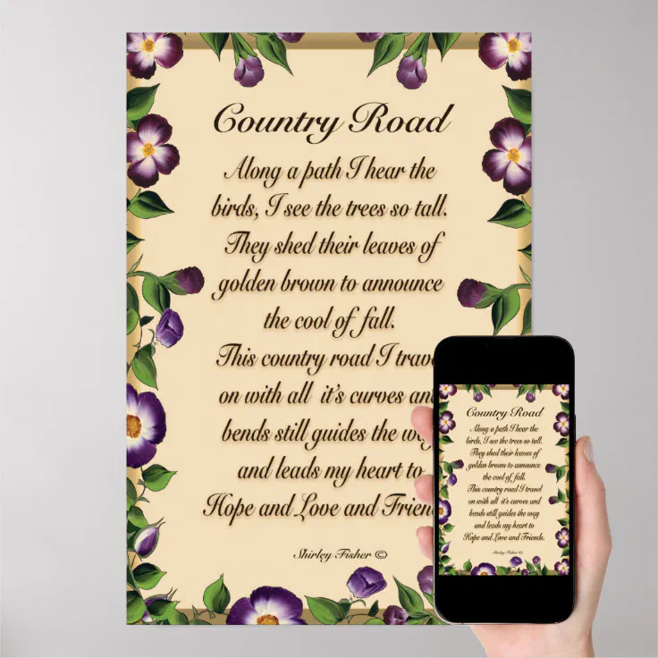 Country Road Poster | Zazzle