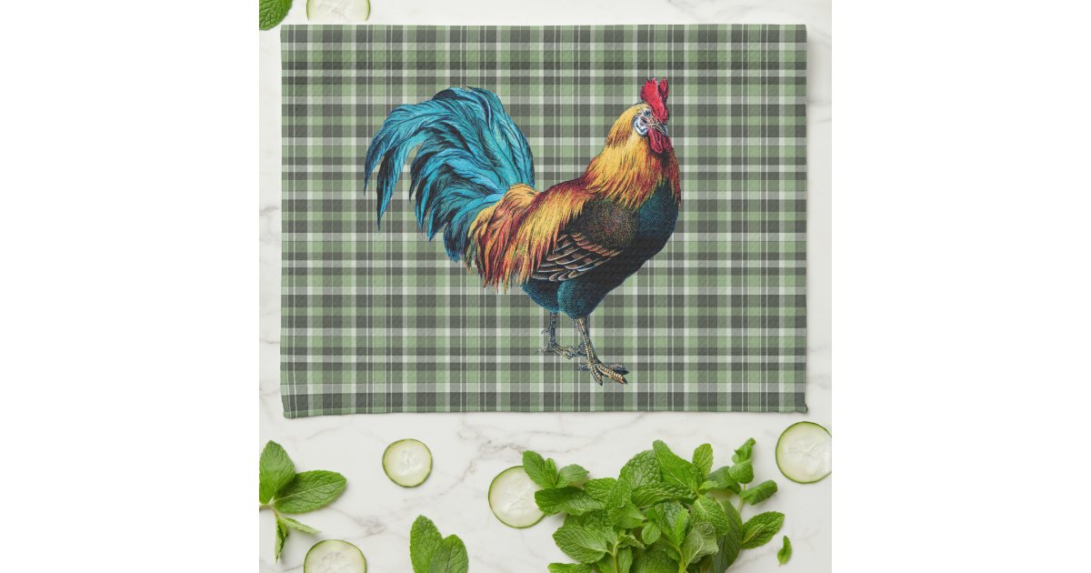 Country Rooster Kitchen Towels | Zazzle