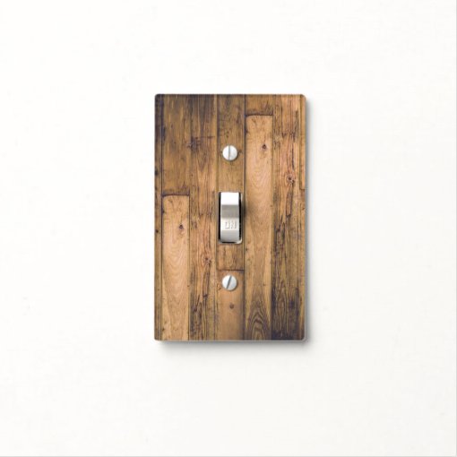 Country Rustic Barn Wood Wooden Light Switch Cover | Zazzle
