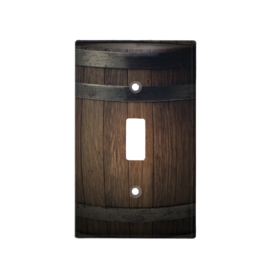 Country Rustic Barrel Barn Wood Wooden Light Switch Cover | Zazzle.com