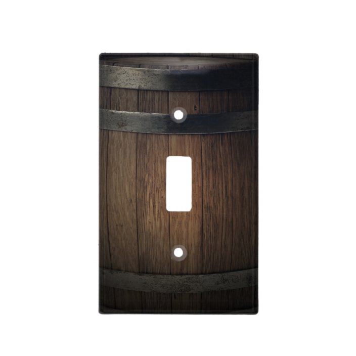 Country Rustic Barrel Barn Wood Wooden Light Switch Cover | Zazzle.com
