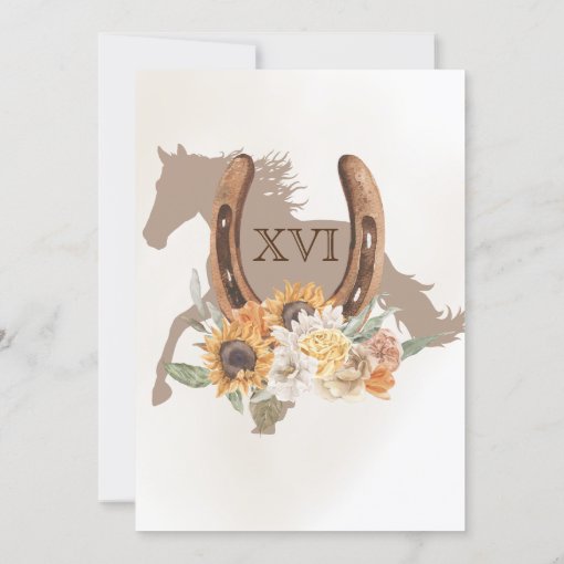 Country Rustic Ranch Western Sweet 16 Birthday Invitation | Zazzle