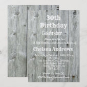 Country Rustic Wood Barn 30th Birthday Party Invitation | Zazzle