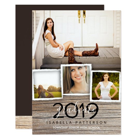 Country Rustic Wood Graduation Invitation | Zazzle.com