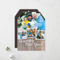Country Rustic Wood Happy New Year Photo Card | Zazzle
