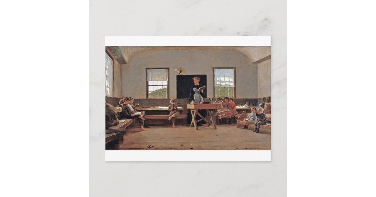 Country School Winslow Homer Postcard | Zazzle